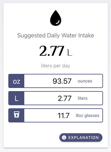 Water Intake Calculator - Calculator Hub