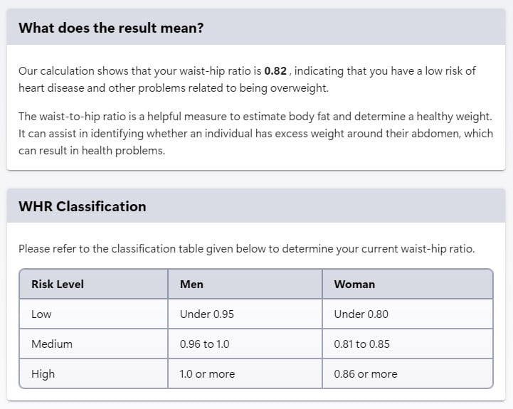 WHR - Waist-to-Hip Ratio Calculator - Calculator Hub