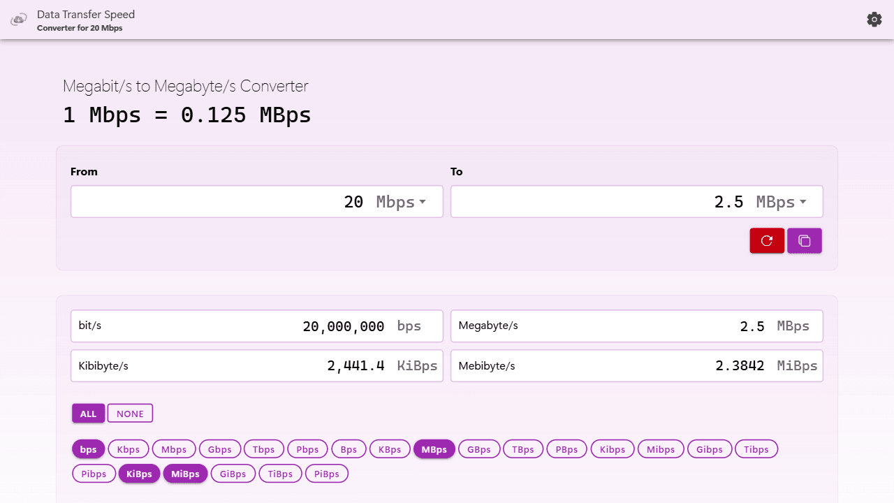 Mbps To MB s Converter Calculator Hub Mbps To MB s Converter Calculator Hub