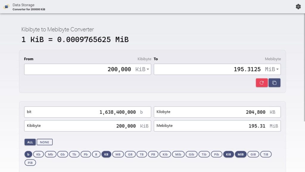 KB To MB Converter Calculator Hub
